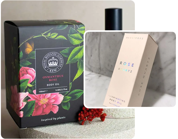 Custom Body Oil Boxes | Free 3D Sample | Fastest Turnaround | No MOQs